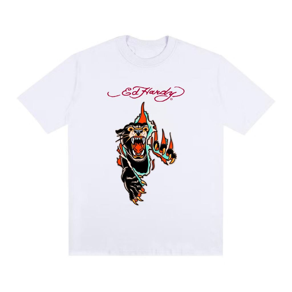 Camisa OVERSIZED Ed hardy pantera vintage streetwear 2 | Shopee Brasil