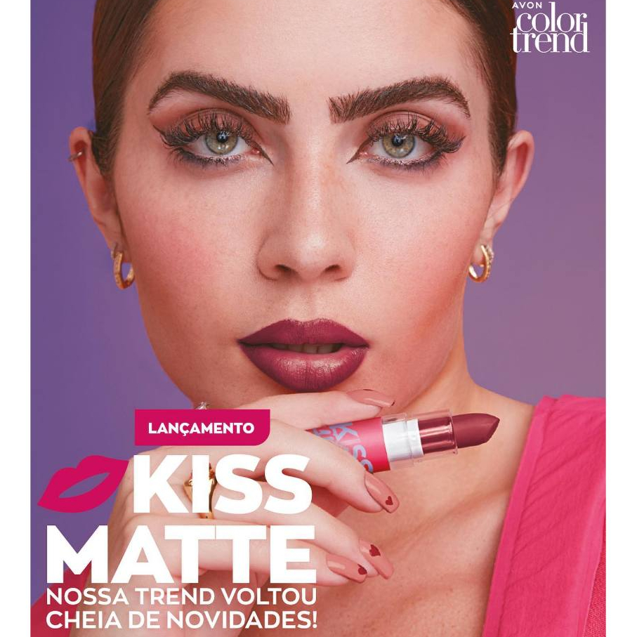 Batom Kiss Matte Color Trend Avon 3,6g | Shopee Brasil