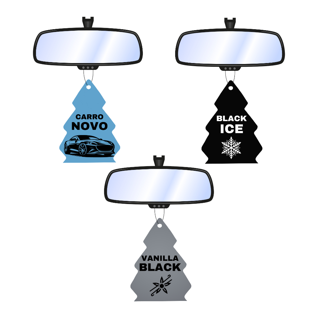 Odorizador, Aromatizante Para Retrovisor De Carro - 3 UND | Shopee Brasil