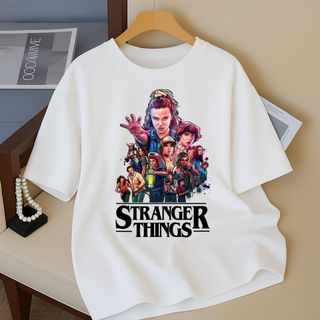 Camiseta Camisa 100% Algodão T-shirt Stranger Things Malha Premium ...