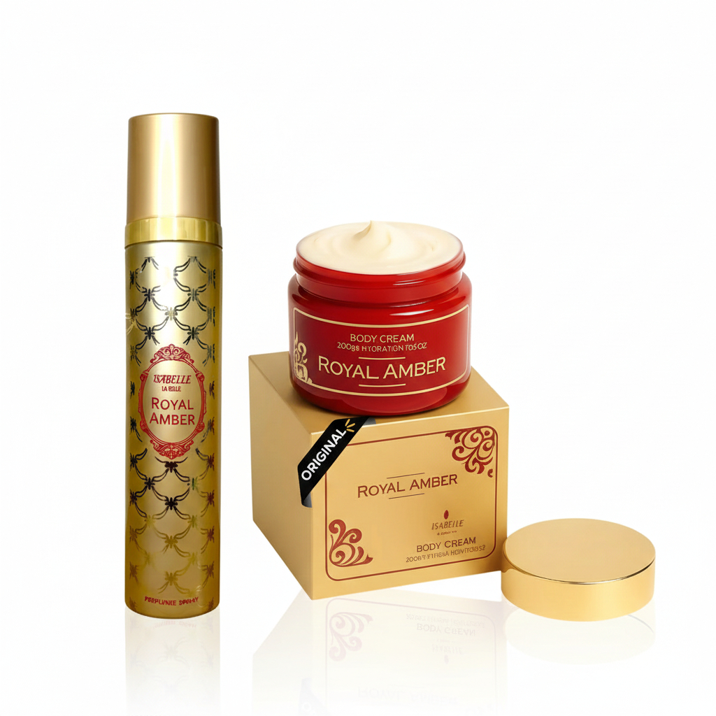 Kit Body Splash 300ml Royal amber + Pasta Hidratante 200ml Isabelle la ...