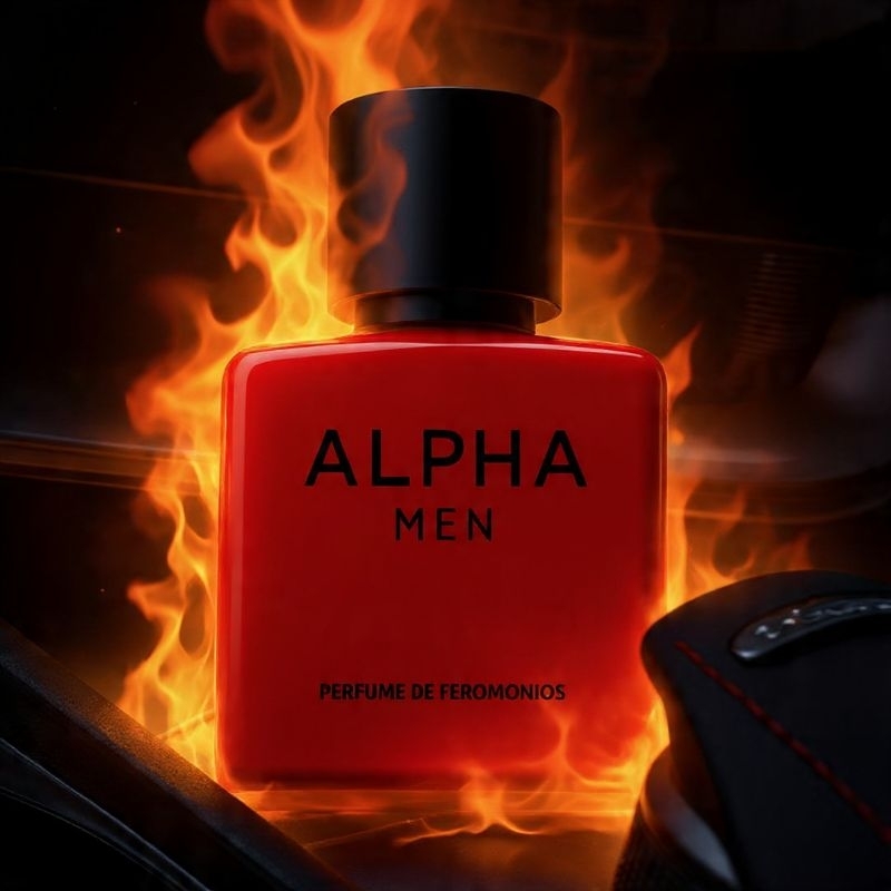 ALPHA MAN perfume com feromônio ativado. perfume masculino, frasco ...