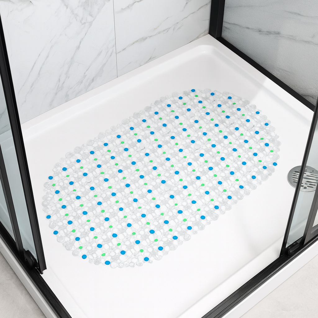 TAPETE PARA BANHEIRO COM VENTOSA ANTIDERRAPANTE PARA BOX 35 CM X 65CM clink | Shopee Brasil