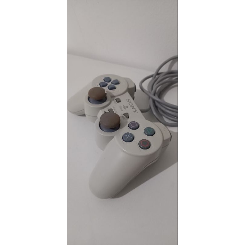 Controle PS1 original, branquinho, psone. | Shopee Brasil