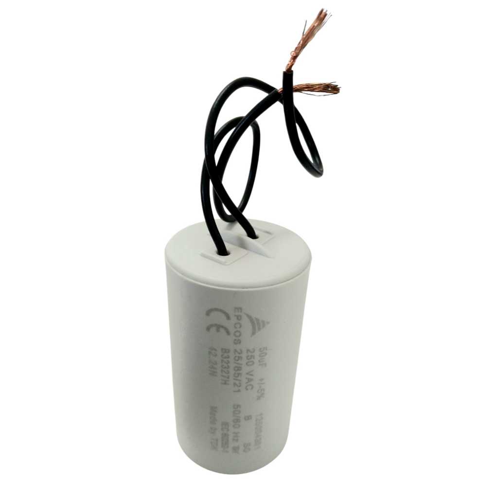 Capacitor Permanente Fio 50uf 250Vac Epcos | Shopee Brasil