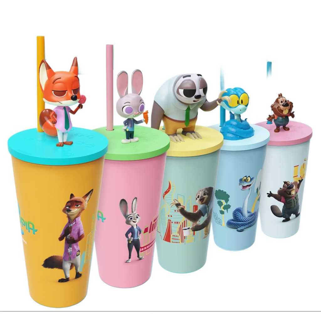 Coleção Completa Copos Zootopia 2 Judy Nick Gary Flecha Nibbles Cine A ...