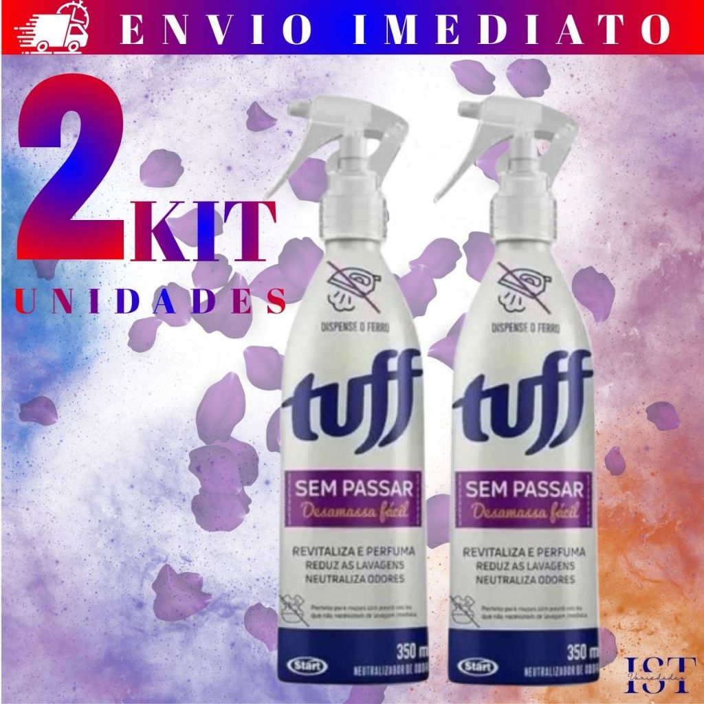 Tuff Sem Passar Perfuma e Neutraliza Roupas Desamassa Fácil Passar ...