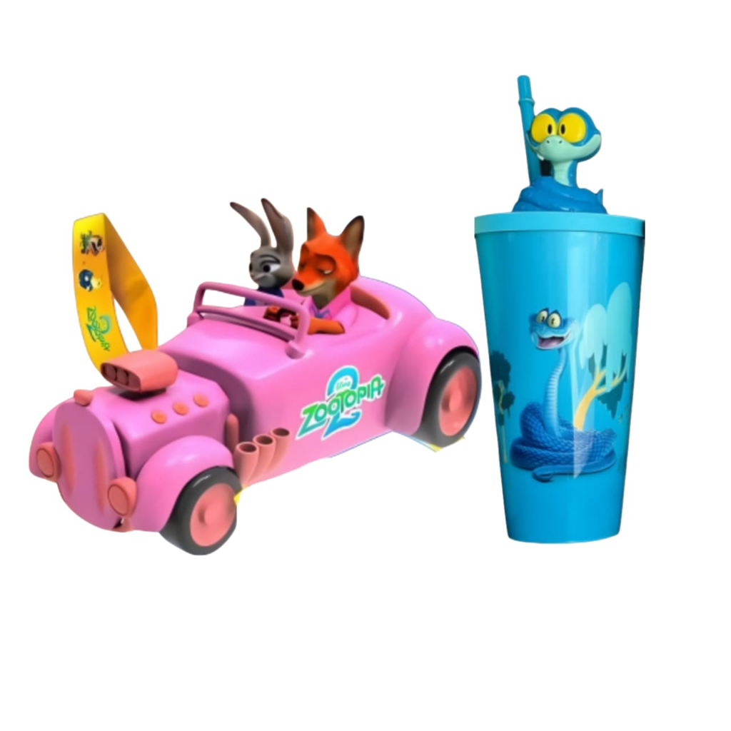 Combo Balde Pipoca Carro Cinemark Zootopia 2 + Copo Com Boneco Gary De ...