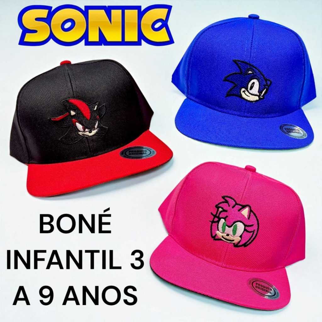 Boné Infantil Sonic – Modelos Shadow, Amy e Sonic | Original e Estiloso ...