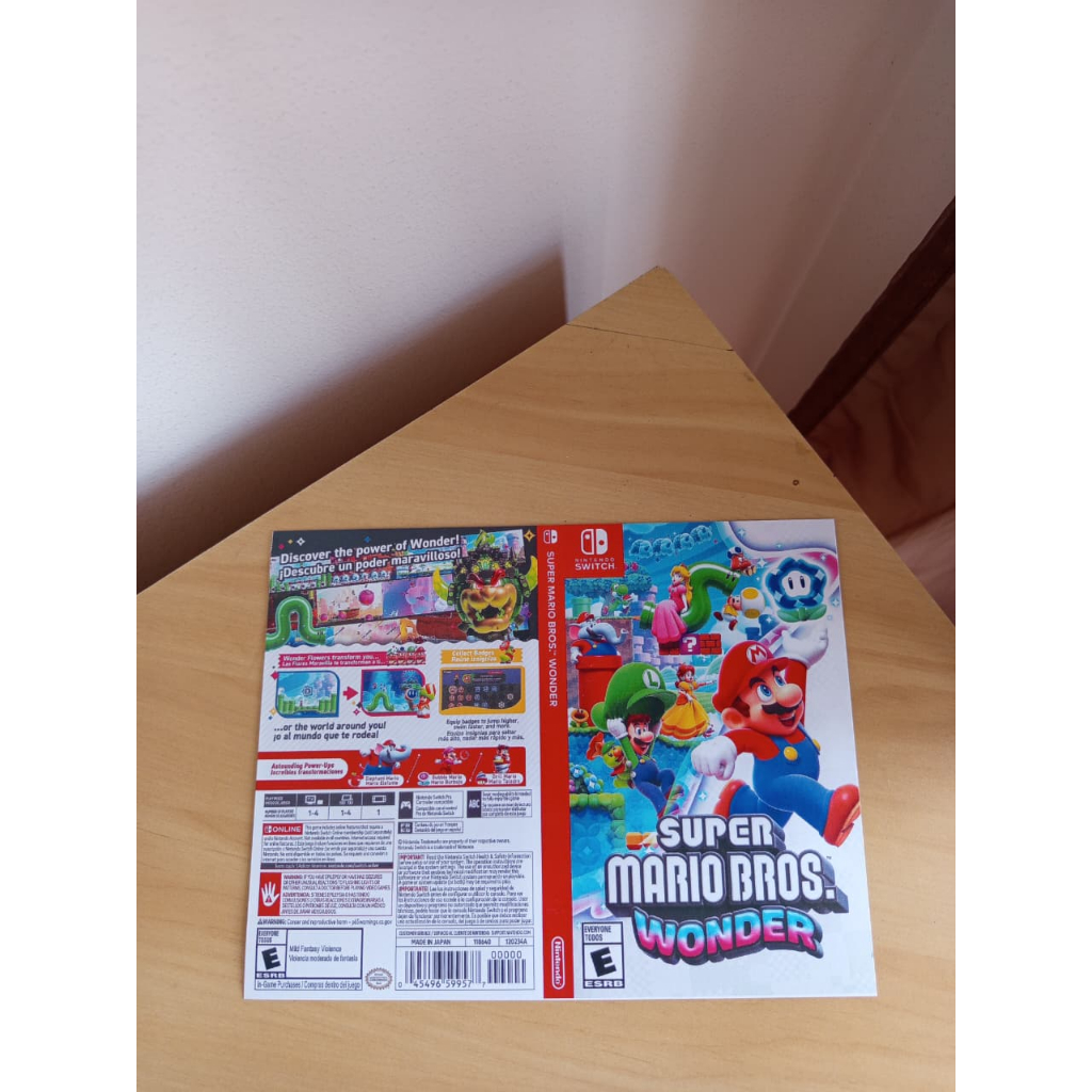 Somente Encarte Switch - Super Mario Bros. Wonder | Shopee Brasil
