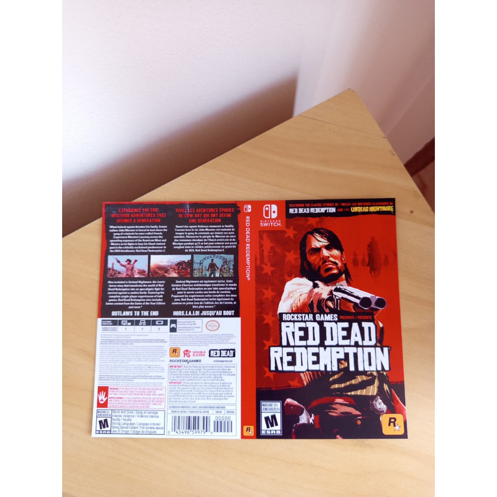 Somente Encarte Original Nintendo Switch - Red Dead Redemption | Shopee ...