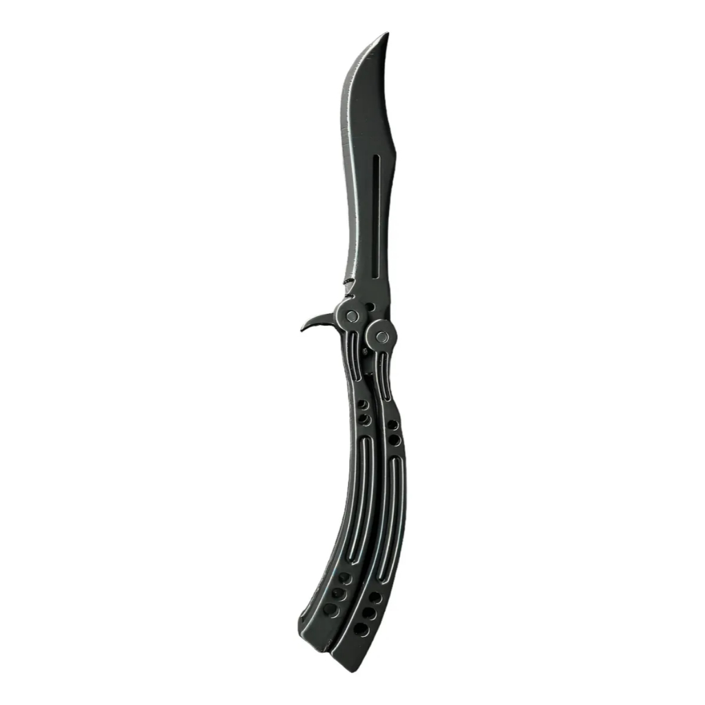 Réplica Faca Butterfly Preta Cs2 Counter Strike - 3d | Shopee Brasil