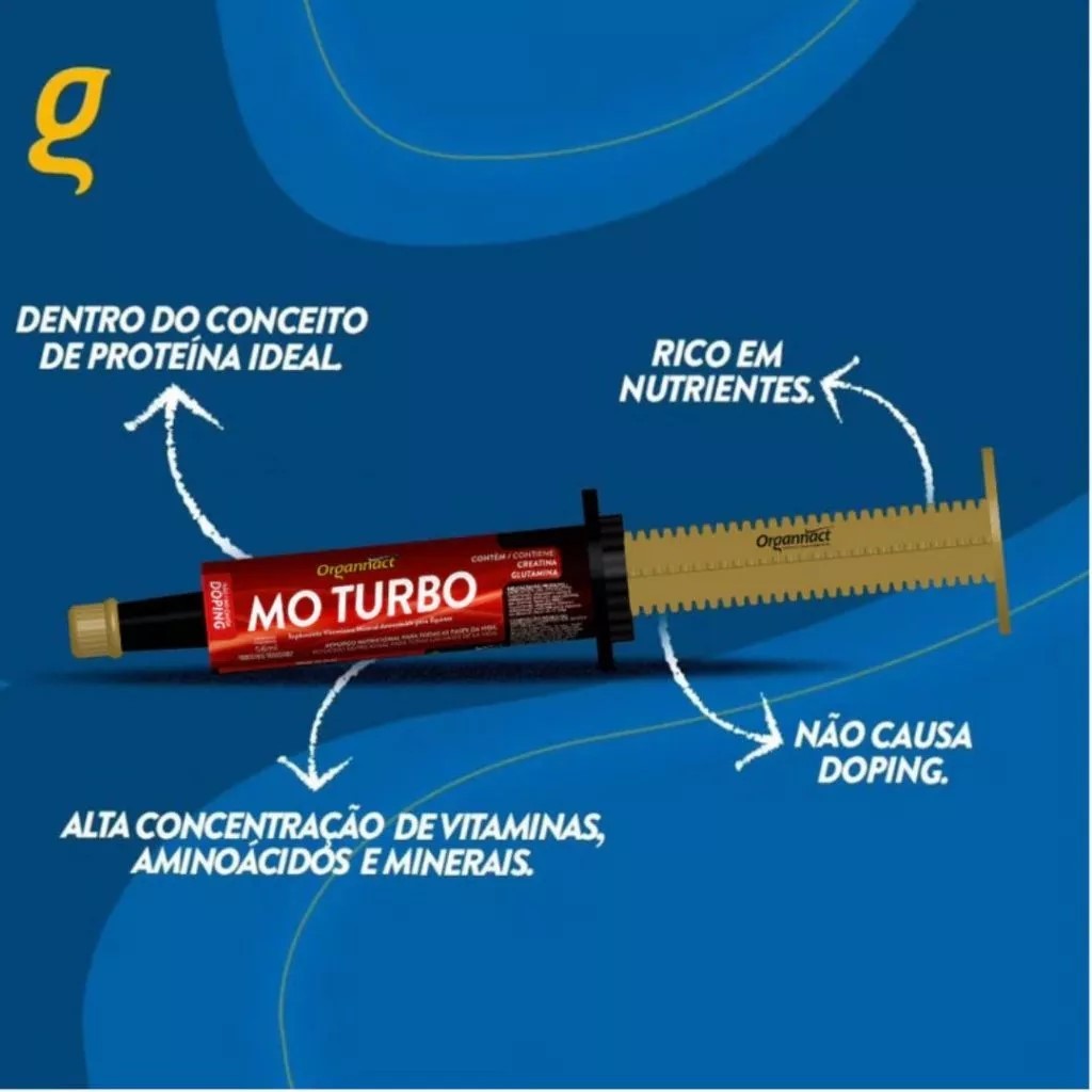 MO Turbo 56ml/80g - Organnact - 3 Bisnagas Creatina Glutamin Suplemento ...