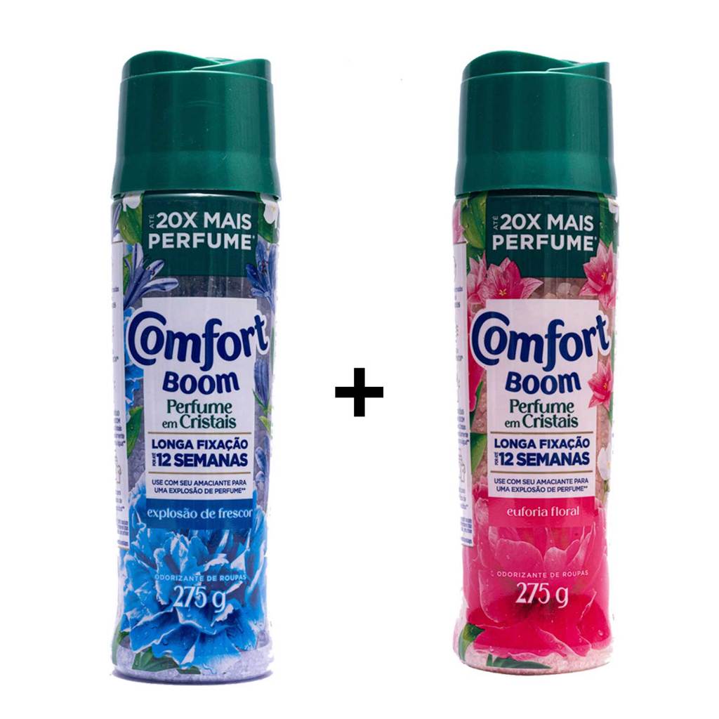 KIT Comfort Boom - Perfume em cristais - Euforia Floral 275g + Explosão ...