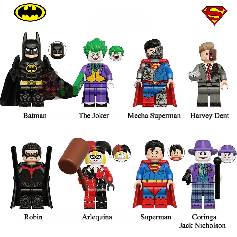 Batman Michael Keaton miniaturas de coleção mecha superman robin ...