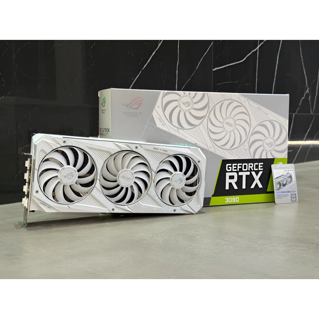 RTX 3090 24Gb ASUS ROG STRIX WHITE EDITION | Shopee Brasil