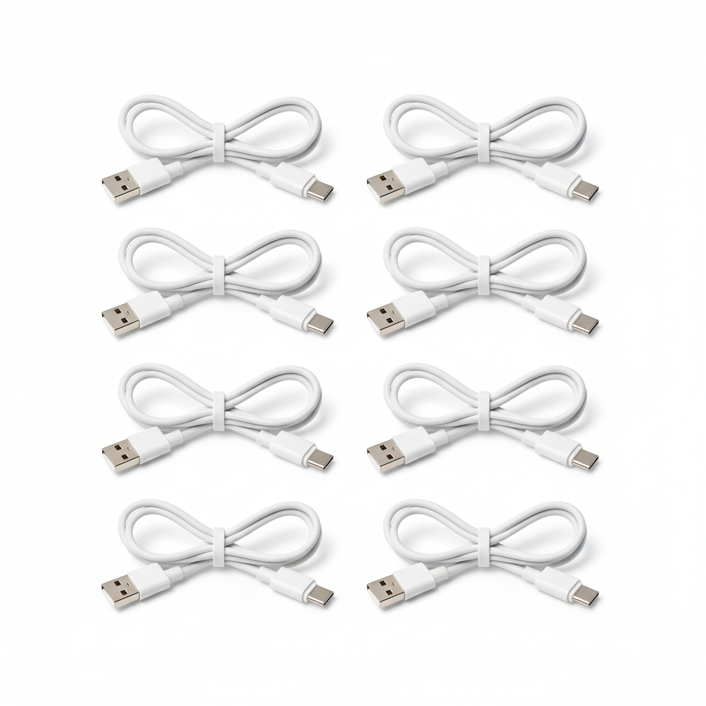 Kit 10 cabos Tipo C / Micro USB V8 30cm Carregador Atacado Revenda Nota ...