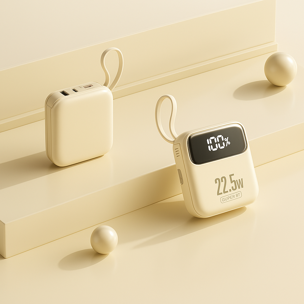 Carregador portátil Power Bank 10000mAh Mini com iOS e cabo de dados ...