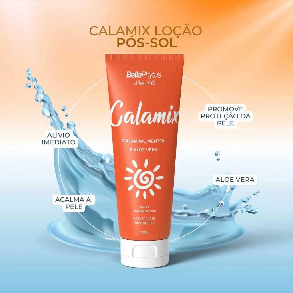Creme Pós-Sol Refrescante – Alívio da Ardência com Calamina e Mentol ...