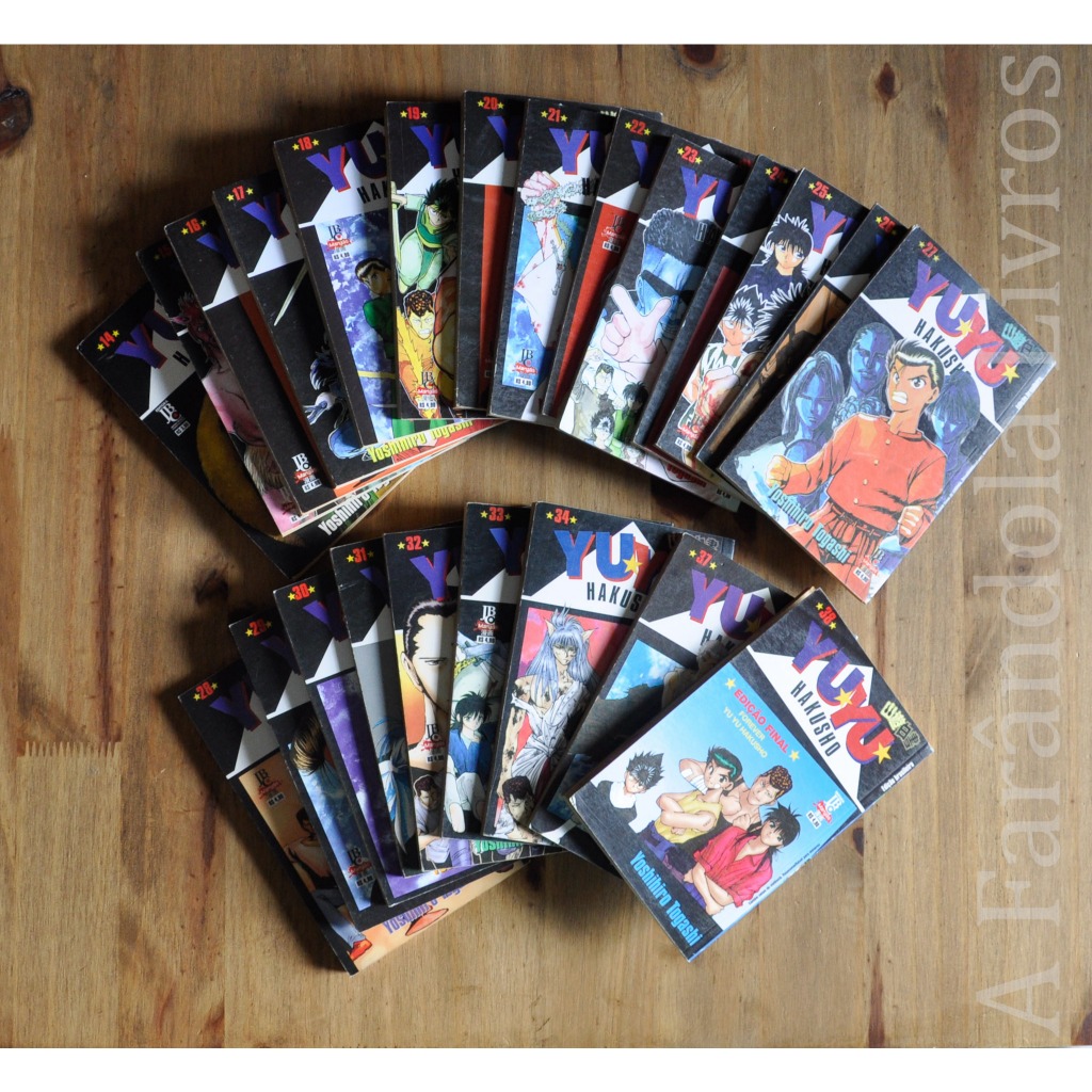 Mangá Yu Yu Hakusho Yoshihiro Togashi JBC 23 volumes | Shopee Brasil