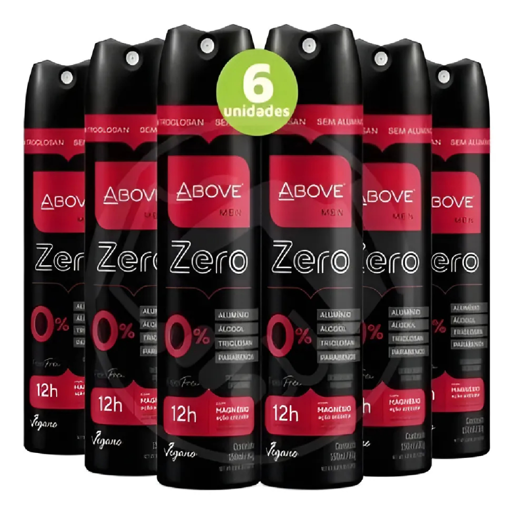Desodorante Jato Seco Above Men Neutral Zero 6uni | Shopee Brasil