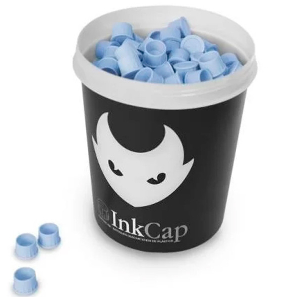 Batoque Para Tinta de Silicone Ink Cap Azul Electric Ink | Shopee Brasil