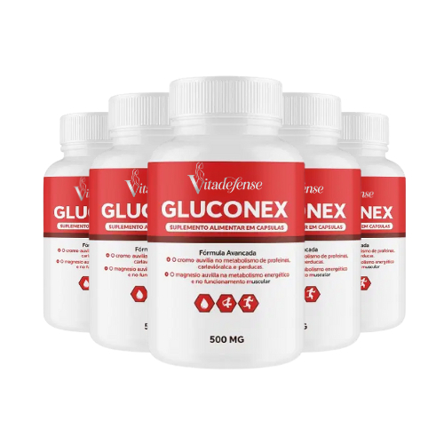 1X GLUCONEX 60 CAPS Cápsulas Original - Suplemento Alimentar Natural ...