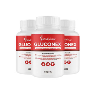 3X GLUCONEX 180 CAPS Cápsulas Original - Suplemento Alimentar Natural ...