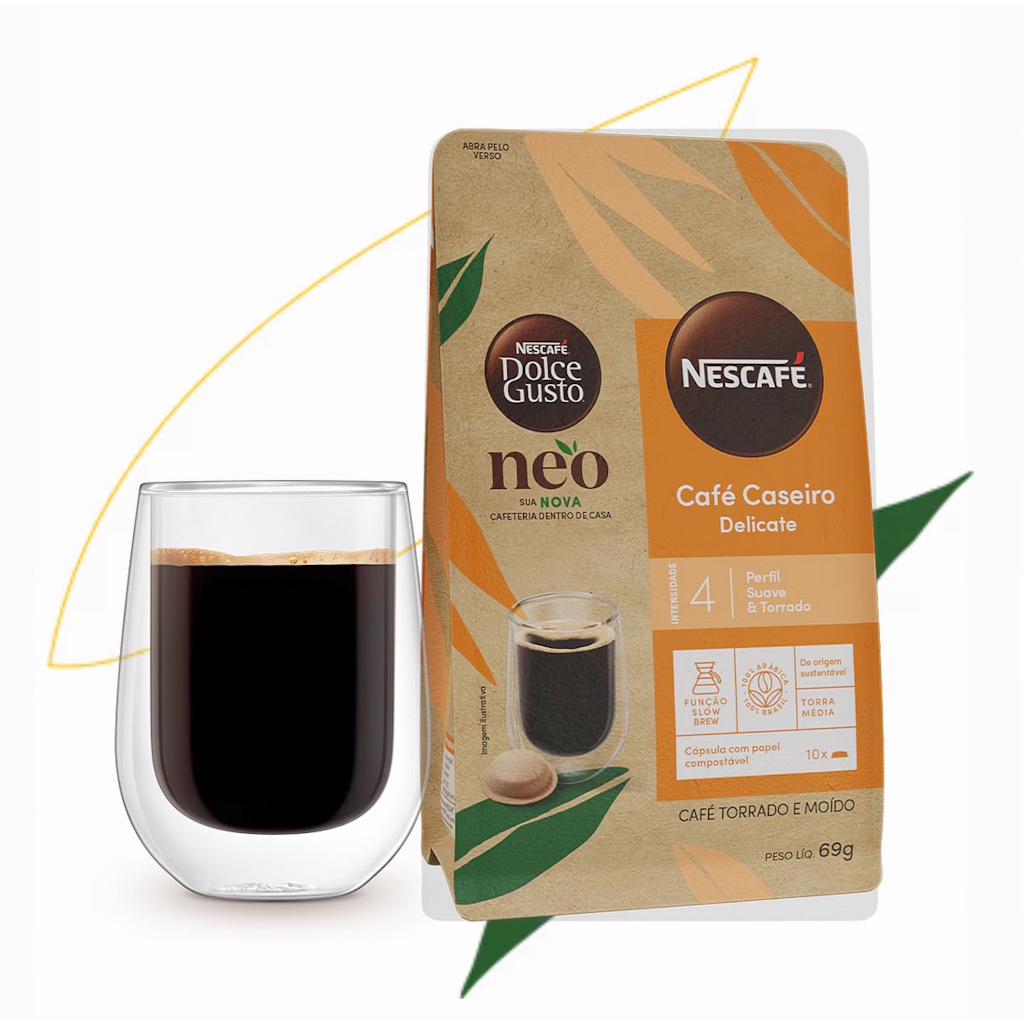 Nescafé Dolce Gusto Neo Espresso Café Caseiro Delicate - 10 Cápsulas ...