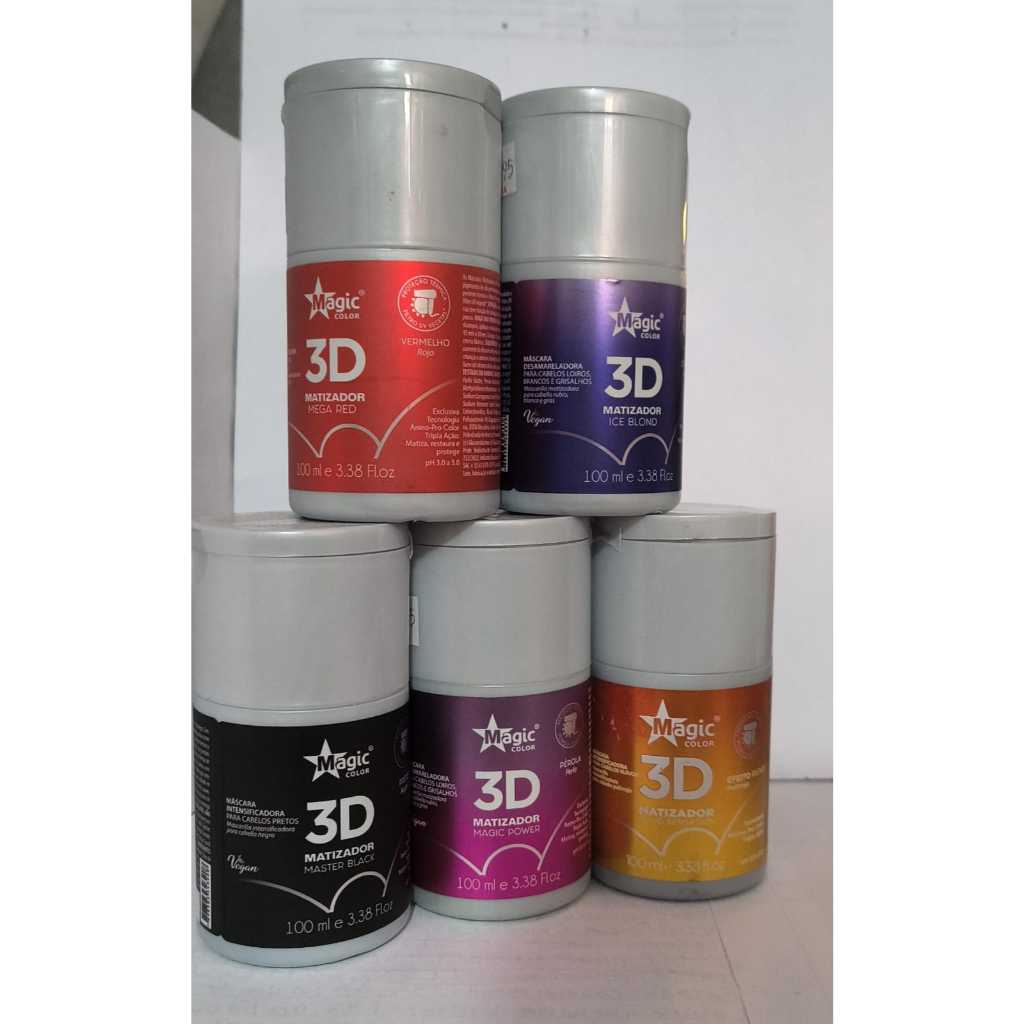 Magic Color Matizadores 3D 100ml Matização/Hidratação - Escolha seu ...
