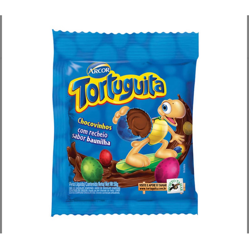 Kit 5 Mini Ovos de Chocolate Chocovinhos Tortuguita 50g | Shopee Brasil
