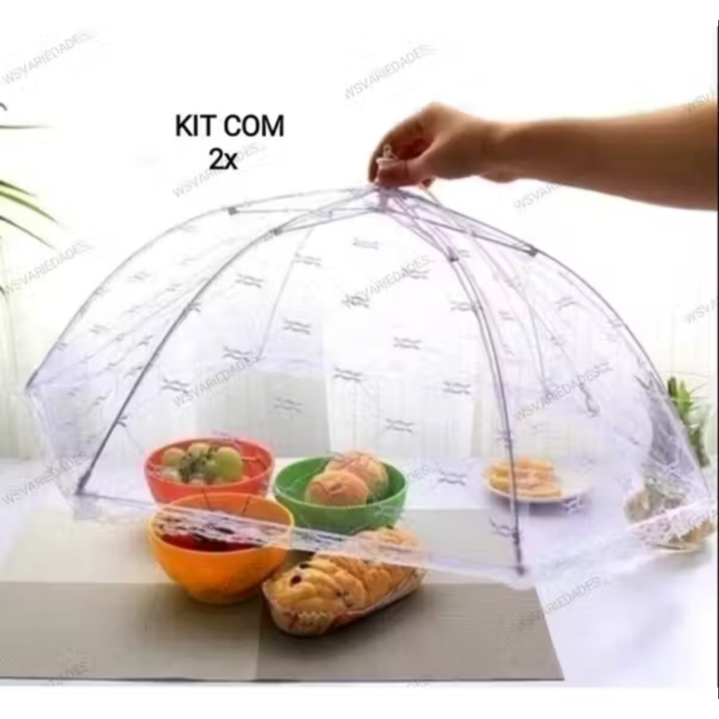 KIT DOIS MOSQUETEIRO TELA PROTETORA DE ALIMENTOS BOLO DOCE SALGADO ...