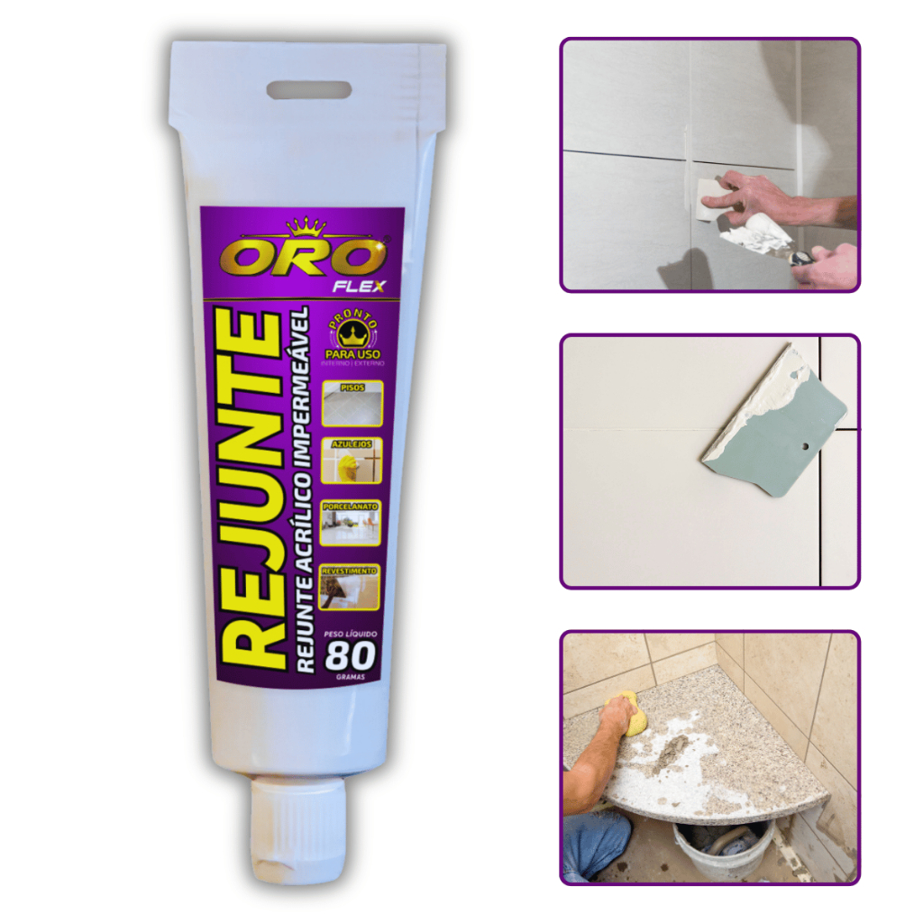 Rejunte premium de pronto uso para banheiros, cozinhas e azulejos sem ...