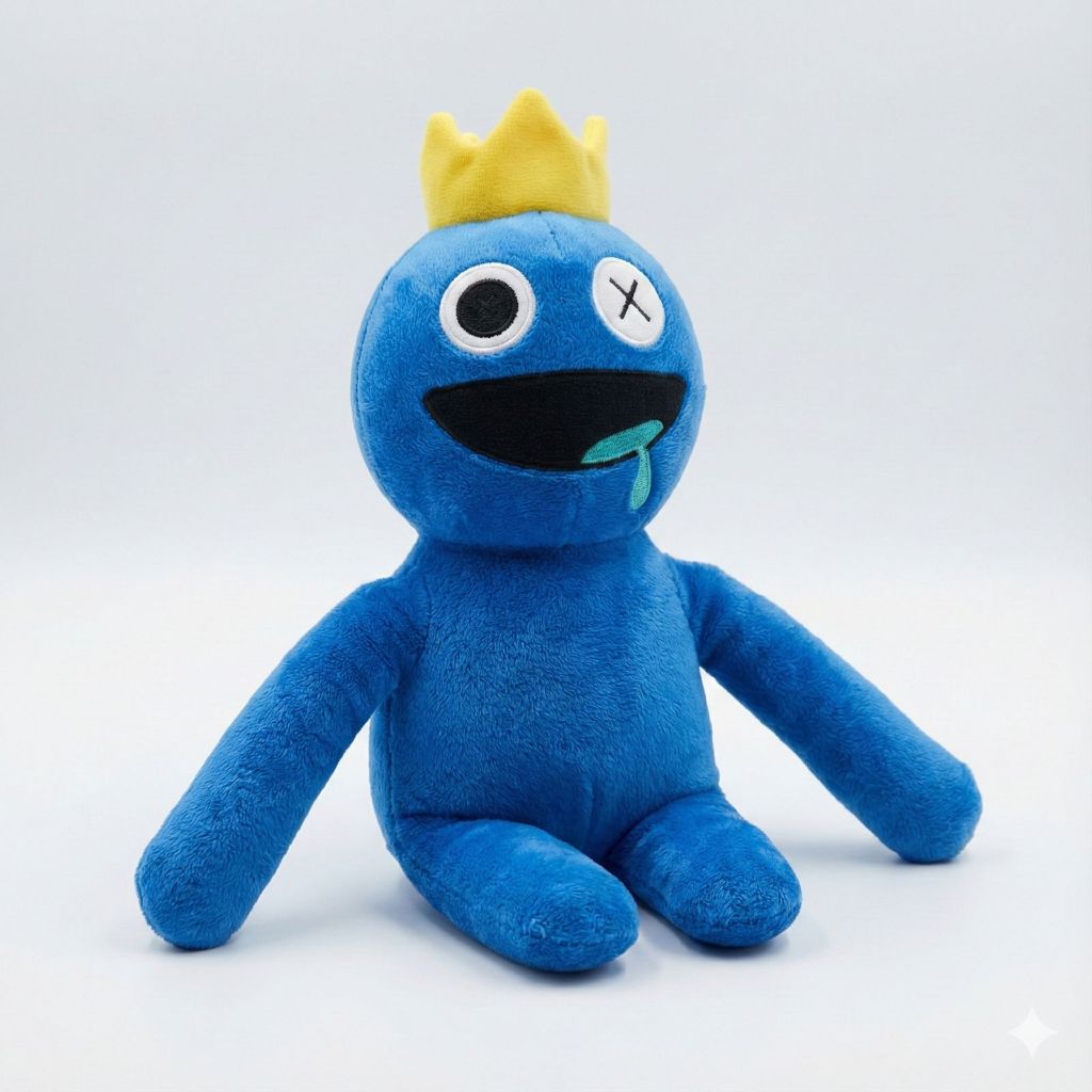 Boneco Blue Rainbow Friends – Pelúcia Macia Inspirada em Roblox ...
