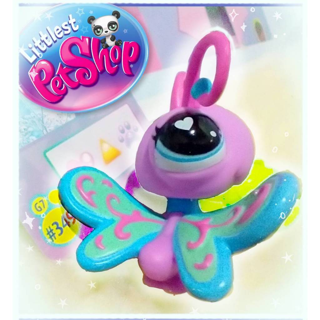 Littlest Pet Shop Borboleta #349 G7 Series 4 (Cozy Campfire Set) NOVO ...