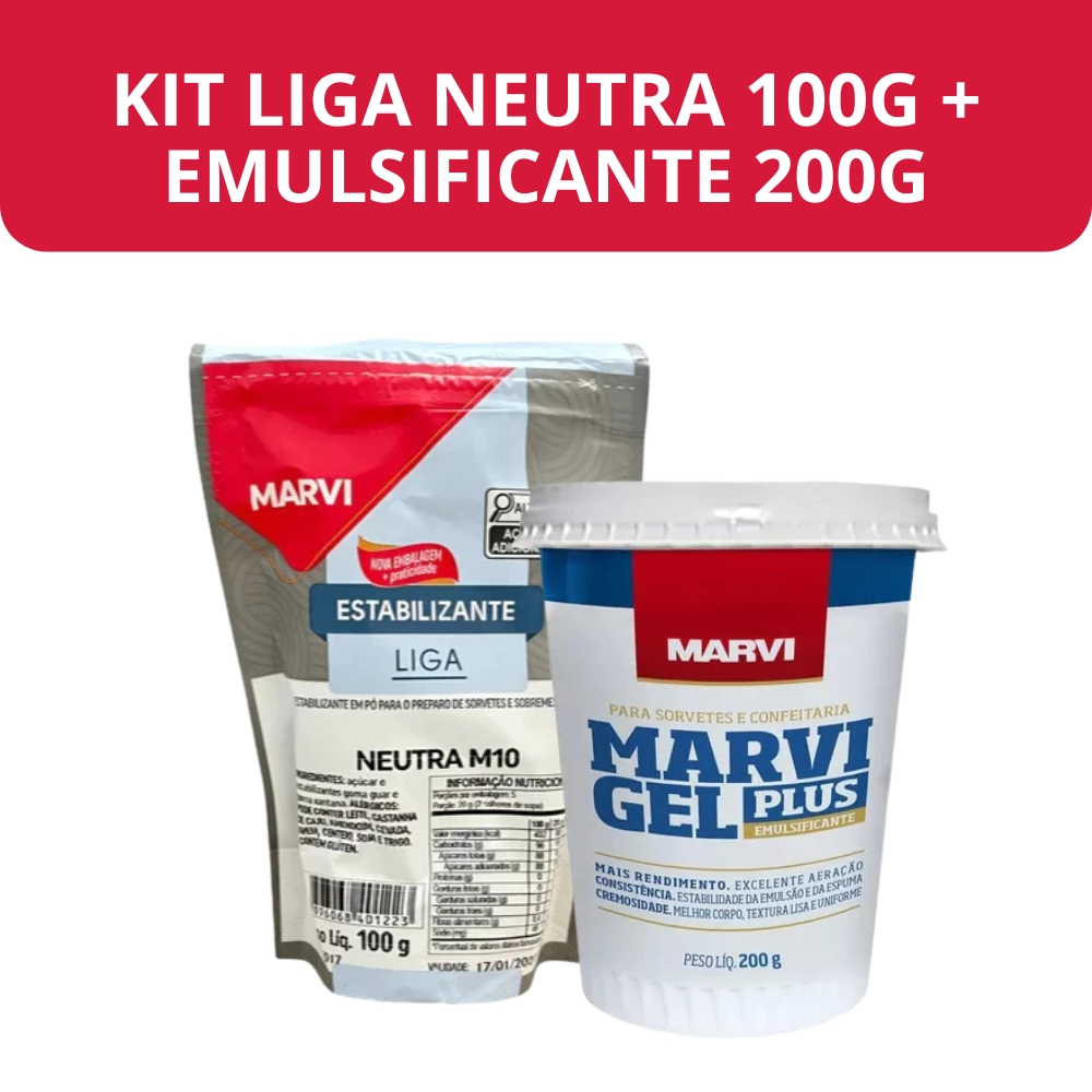 Kit Emulssificante Gel Plus E Liga Neutra Marvi | Shopee Brasil