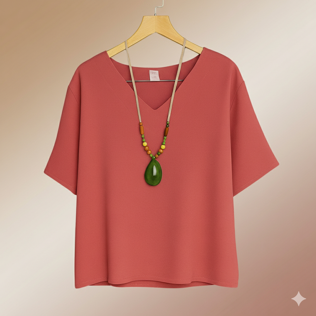 Blusa Plus Size Duna Social Basico Gola V – Tendência 2025 Dias quentes ...