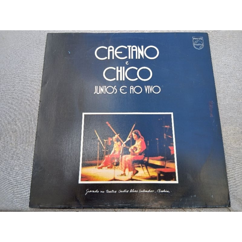 Lp Disco Vinil Caetano E Chico Buarque - Juntos E Ao Vivo | Shopee Brasil