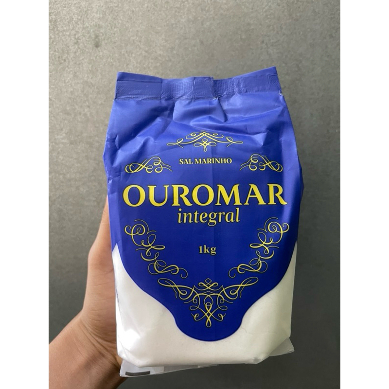 Sal Marinho Integral 1kg - Ouromar | Shopee Brasil
