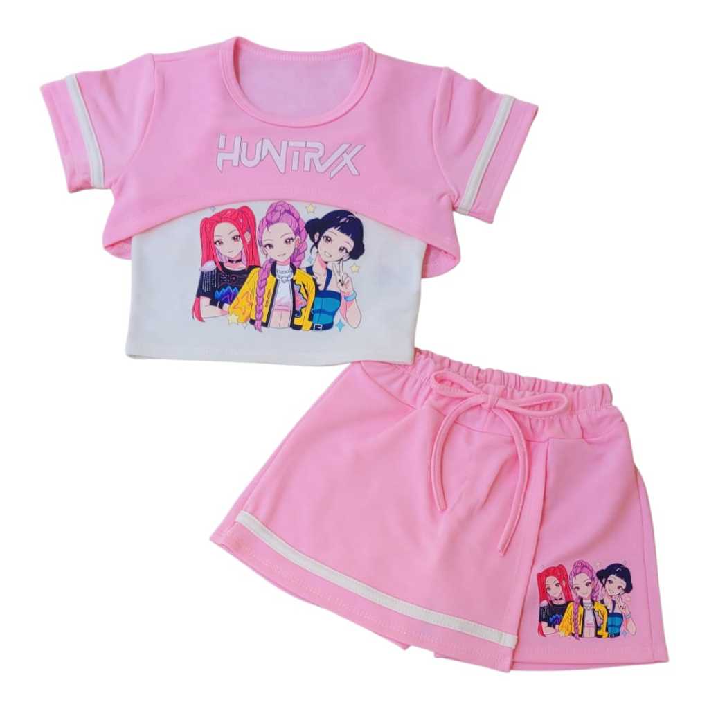 Conjunto Infantil Menina - Short Saia - Moda Infantil | Shopee Brasil