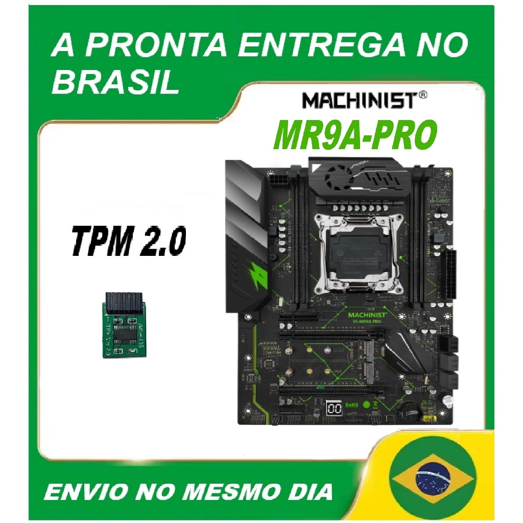 KIT XEON TPM 2.0+MACHINIST X99 MR9A-PRO+MÓDULO TPM 2.0 | Shopee Brasil