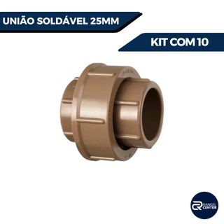 Kit 10 União Soldável Para Água Fria Motobomba 25mm (3/4") Cisterna ...