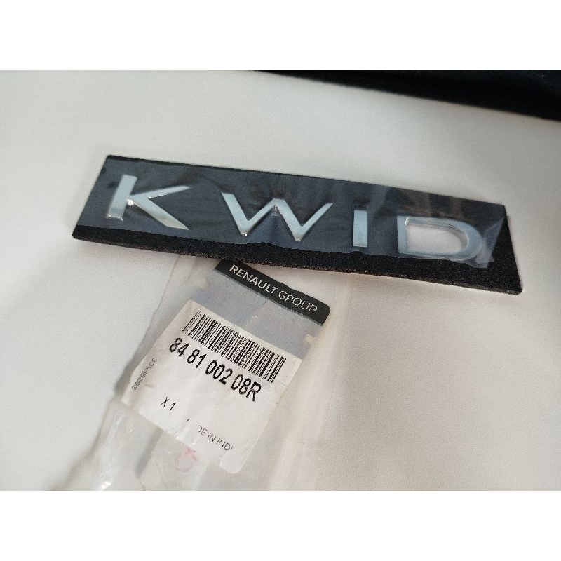 Emblema Escrita Kwid Original Renault 848100208r | Shopee Brasil