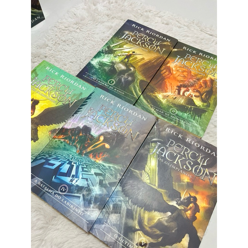 Box Percy Jackson e os Olimpianos (usado em perfeito estado) | Shopee ...