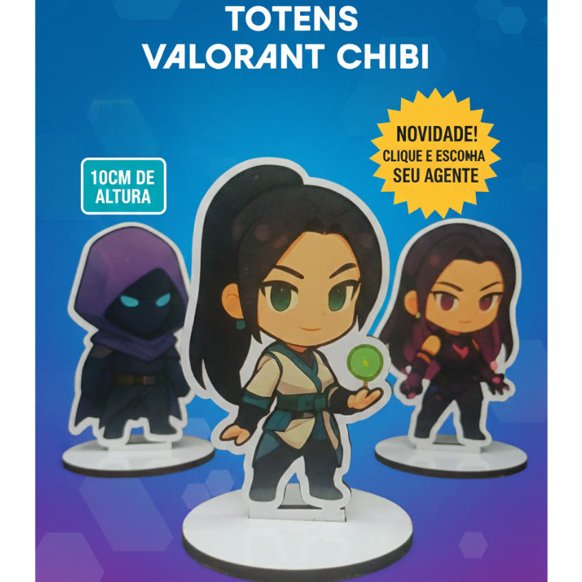 Decorativo Valorant | Enfeite Setup Gamer (10cm) | Shopee Brasil