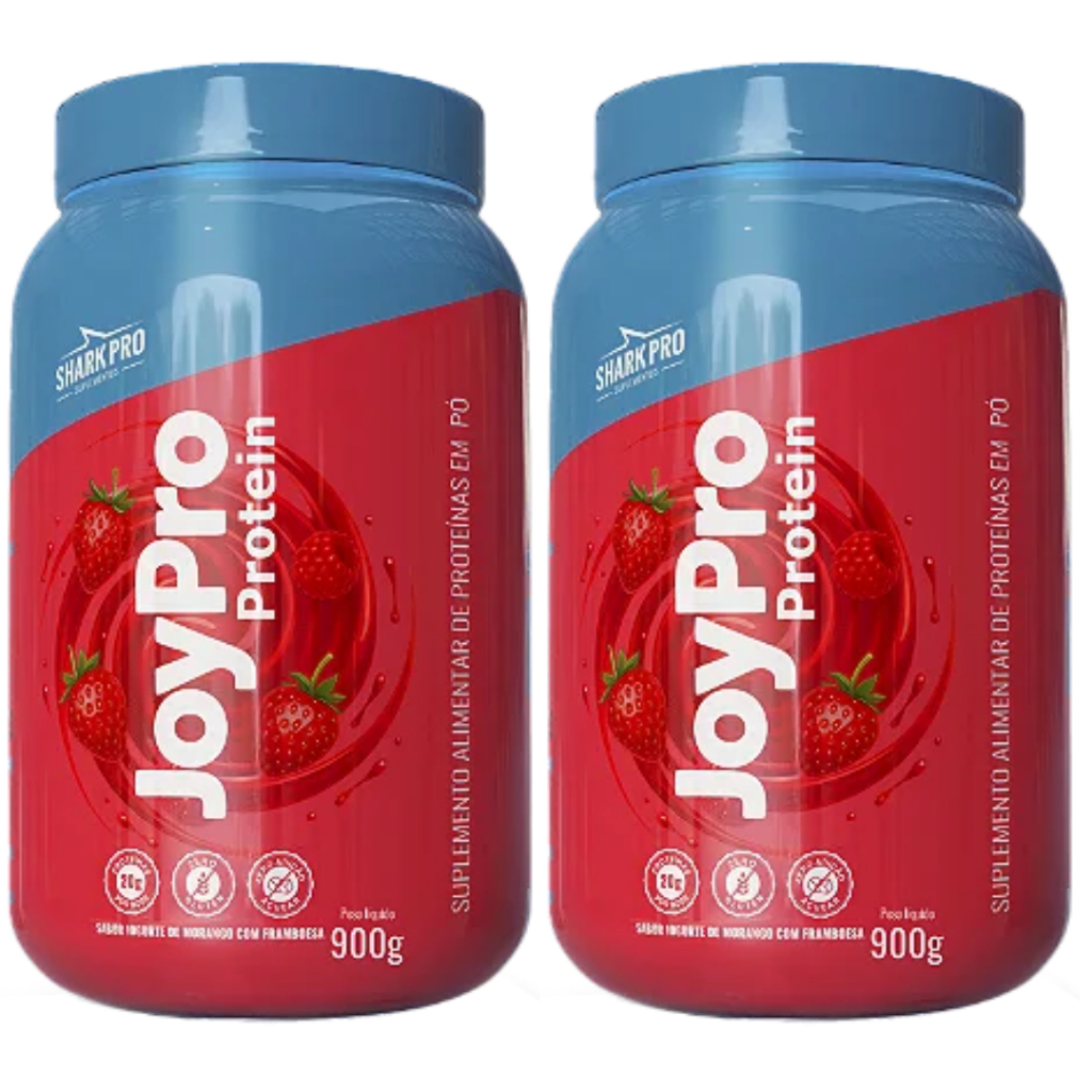 Kit 2x Pote Whey Protein 100% Concentrado Shark Pro Joypro | Shopee Brasil