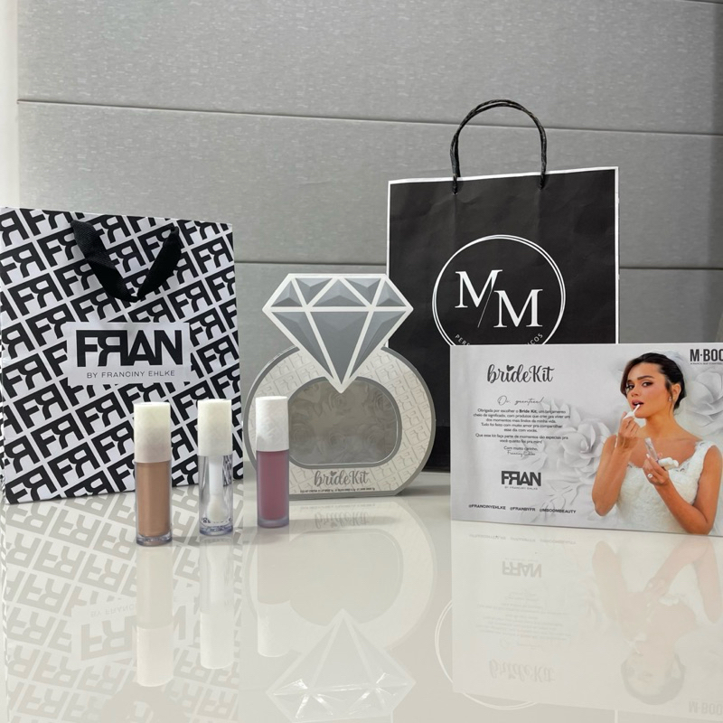 BRIDE KIT FRAN BY FRANCINY EHLKE GLOSS ILUMINADOR BLUSH | Shopee Brasil