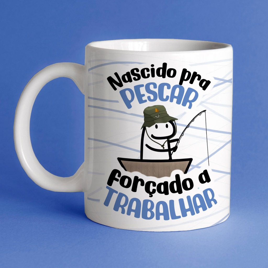 CANECA PORCELANA MEME FLORK | Shopee Brasil