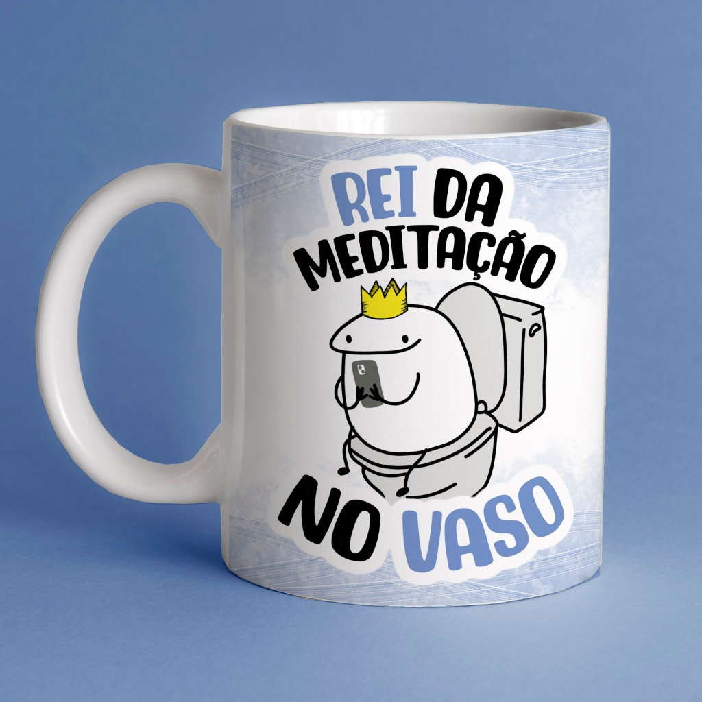 CANECA PORCELANA MEME FLORK | Shopee Brasil