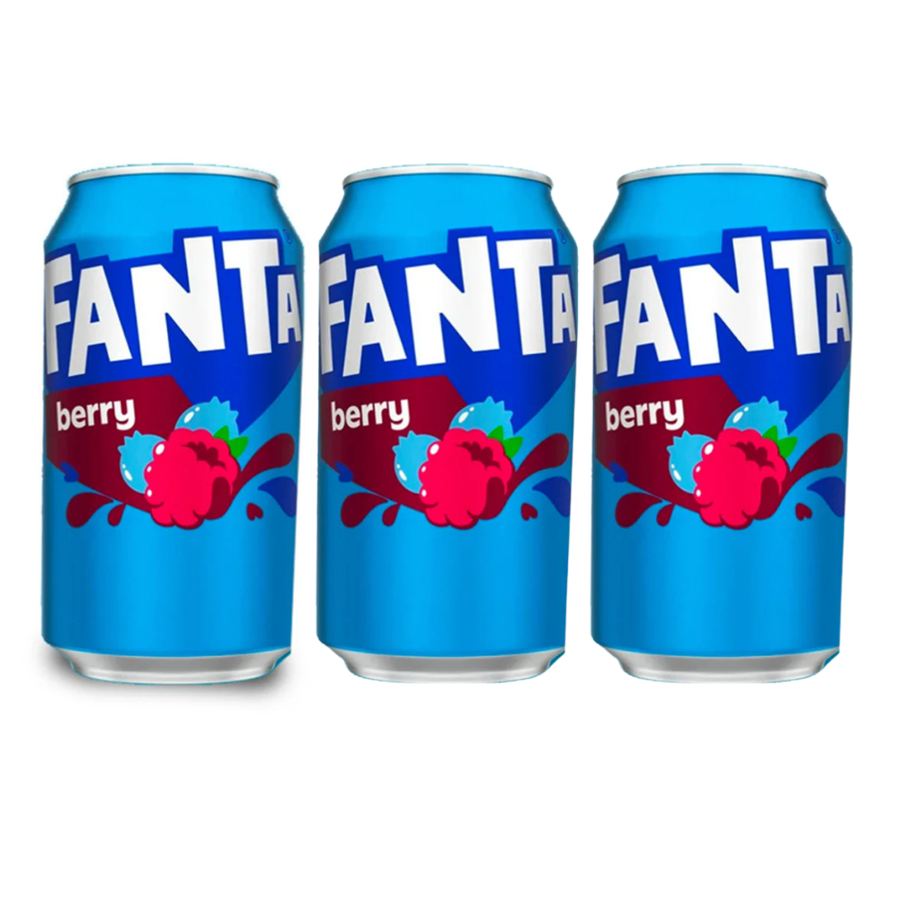 3 Refrigerante Lata Fanta Blueberry Berry Mirtilo Importada | Shopee Brasil